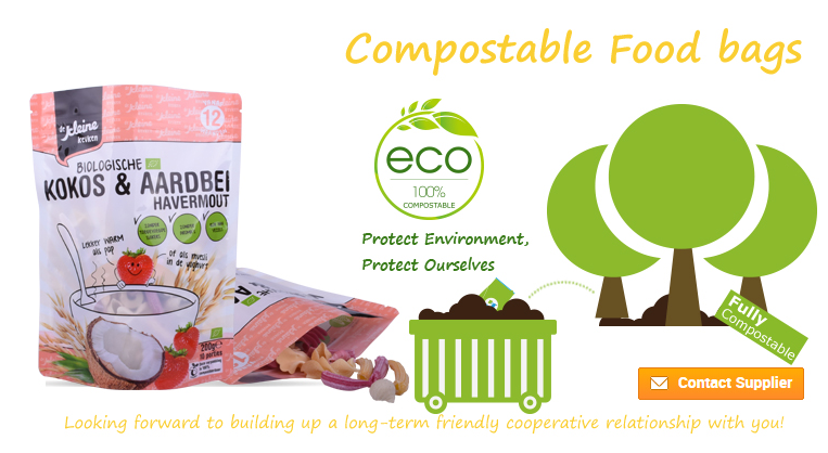 High Quality Plastic PLA PBAT Biodegradable Compostable Food Packaging Ziplock Bag - Biopacktech ...