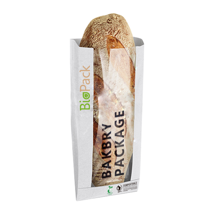 100% Recyclabe Compostable Bio Laminated Bread Packaging Bag Biopack ...