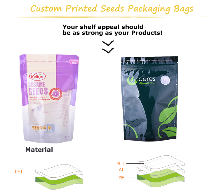 Custom Logo Free Sample Laminated Crop Seeds Bag Printing Wholesale in ...